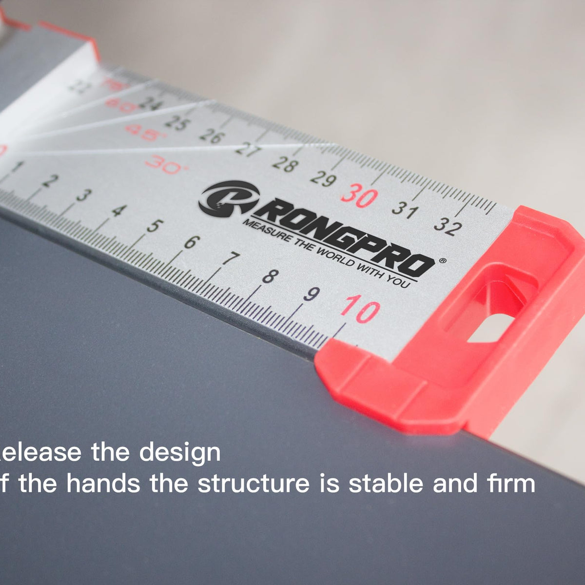 RONGPRO 24 Inch Adjustable T-Square Measuring Tools Layout Tools Alumi ...