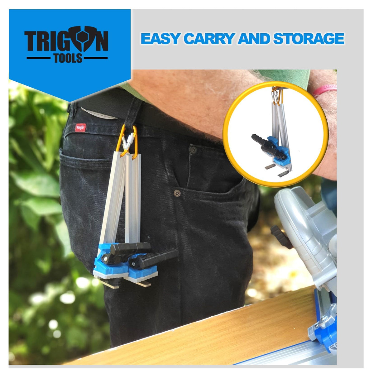 Quick Release Track Saw Clamp, Clamps for Circular Saw Guide Rail Syst ...